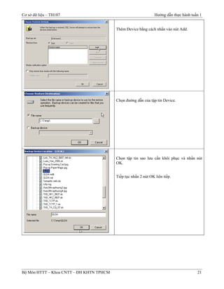 Csdl tlth-huong dan su dung sql server 2000 | PDF