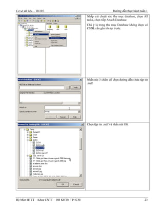 Csdl tlth-huong dan su dung sql server 2000 | PDF