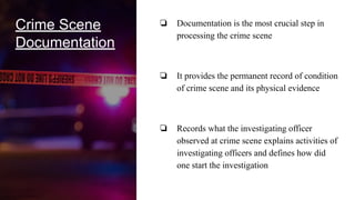 Crime Scene DOCUMENTATION | PDF