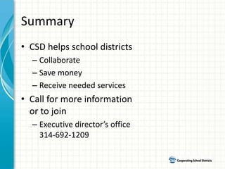 CSD Overview | PPTX