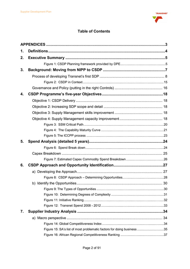 Transnet Supplier Development Plan | PDF