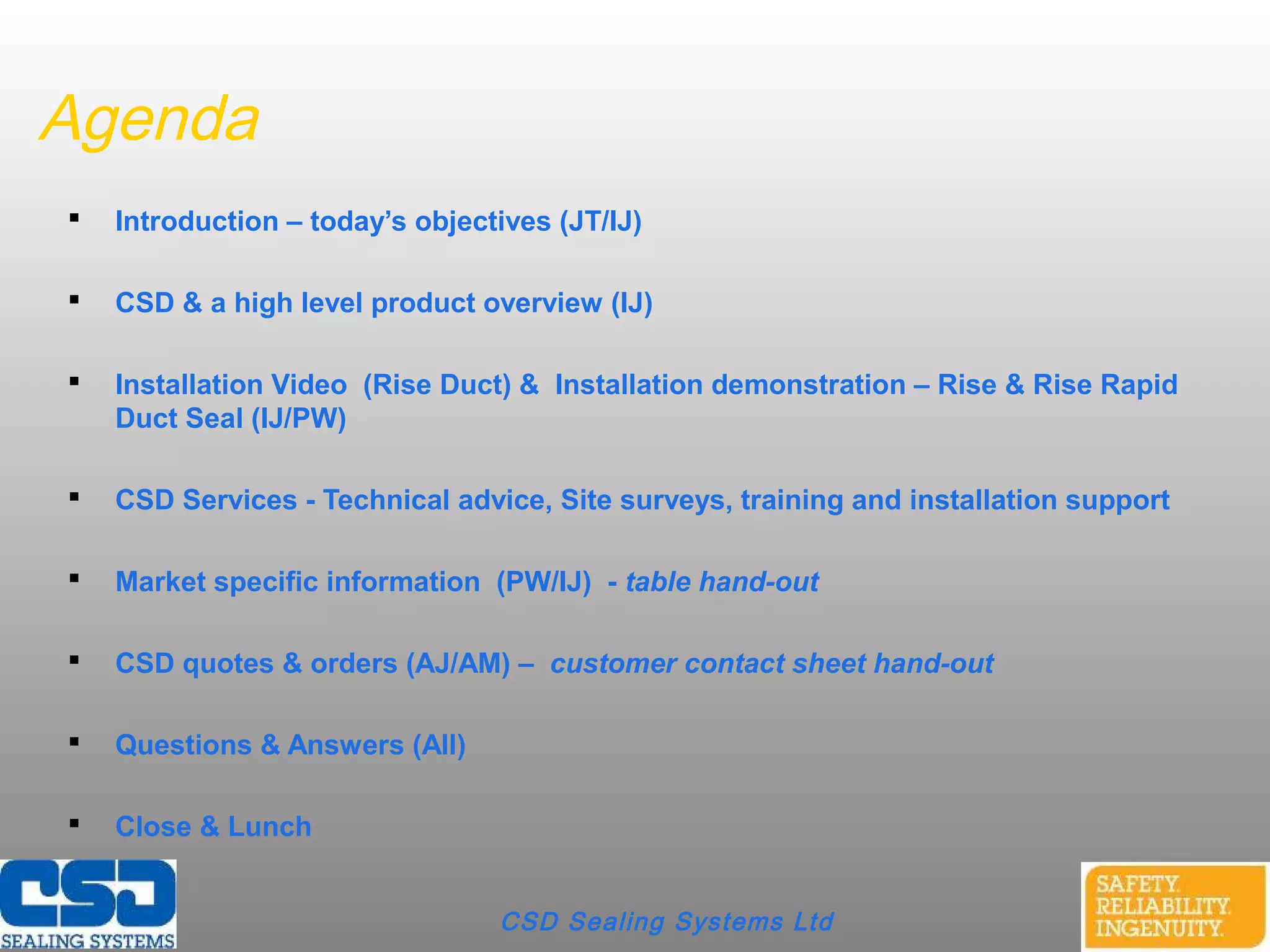 CSD Sealing Systems - Fireproof, Gastight & Watertight Sealing Of Cable ...