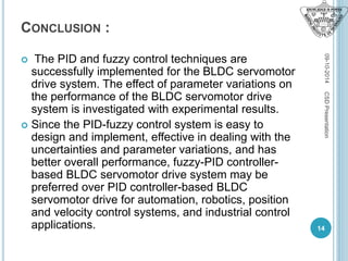 BLDC control using PID & FUZZY logic controller-CSD PPT | PPT