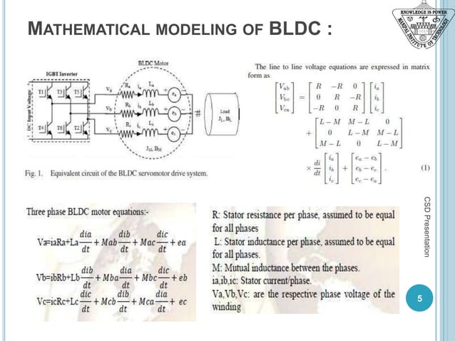 BLDC control using PID & FUZZY logic controller-CSD PPT | PPT