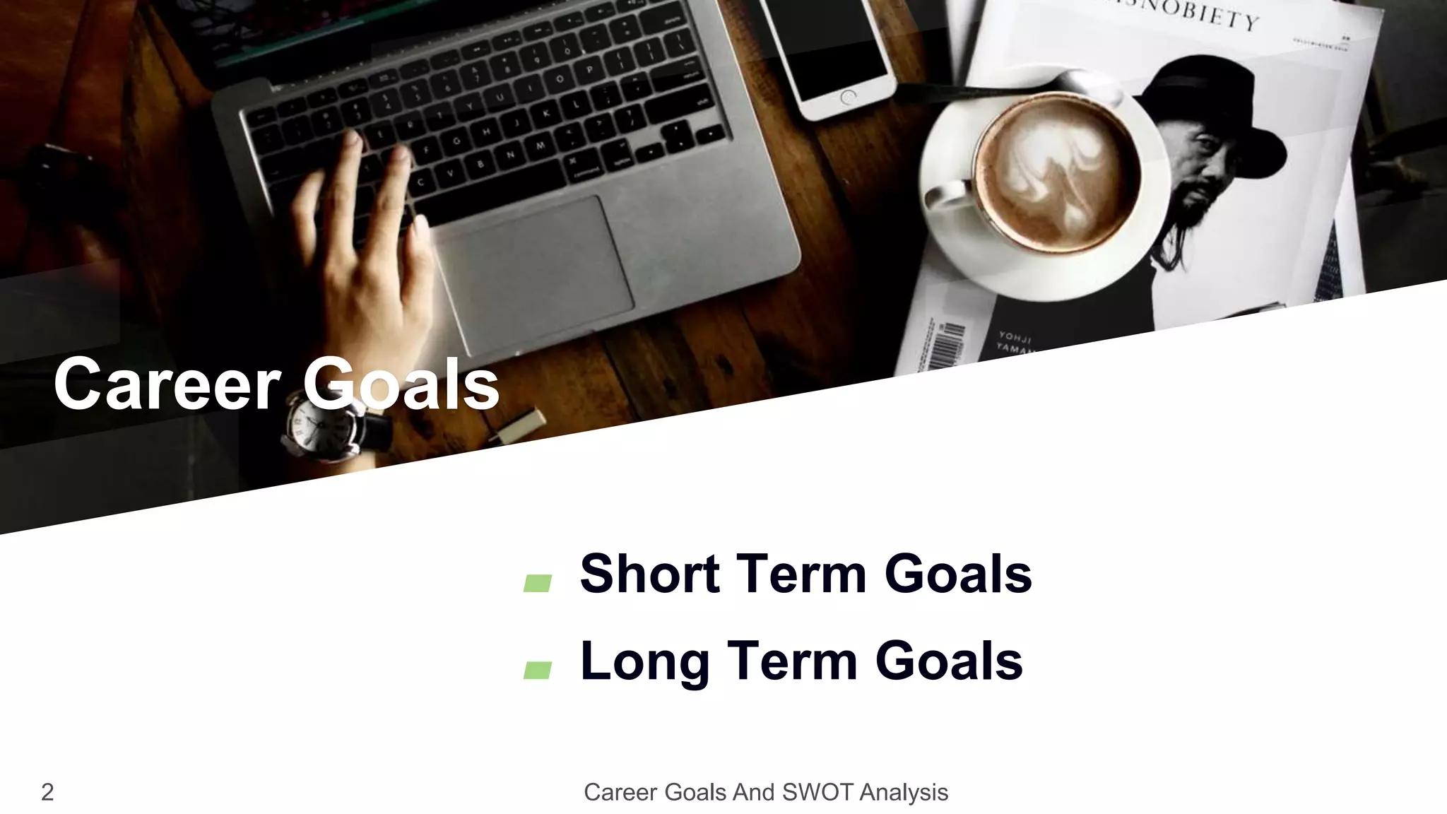 Career Goals and SWOT Analysis for MBA Student | PPTX