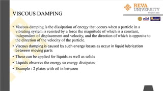 PPT PRESENTATION ON COULOMB DAMPING AND VISCOUS DAMPING | PPTX