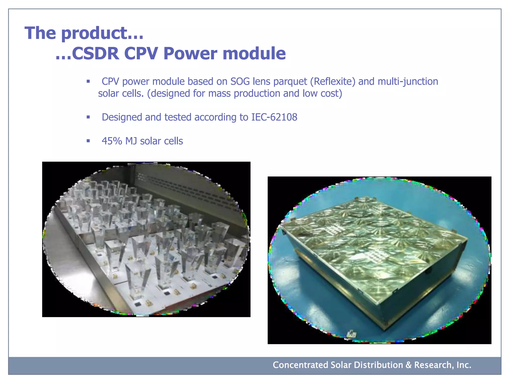 CSDR presentation slide show | PPSX
