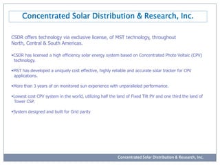 CSDR presentation slide show | PPSX