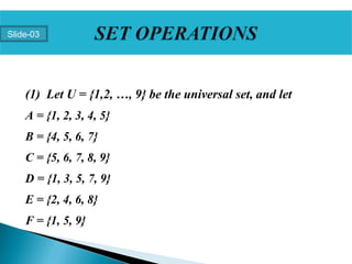 presentation about set theorem | PPT