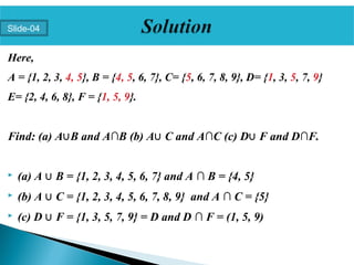 presentation about set theorem | PPT