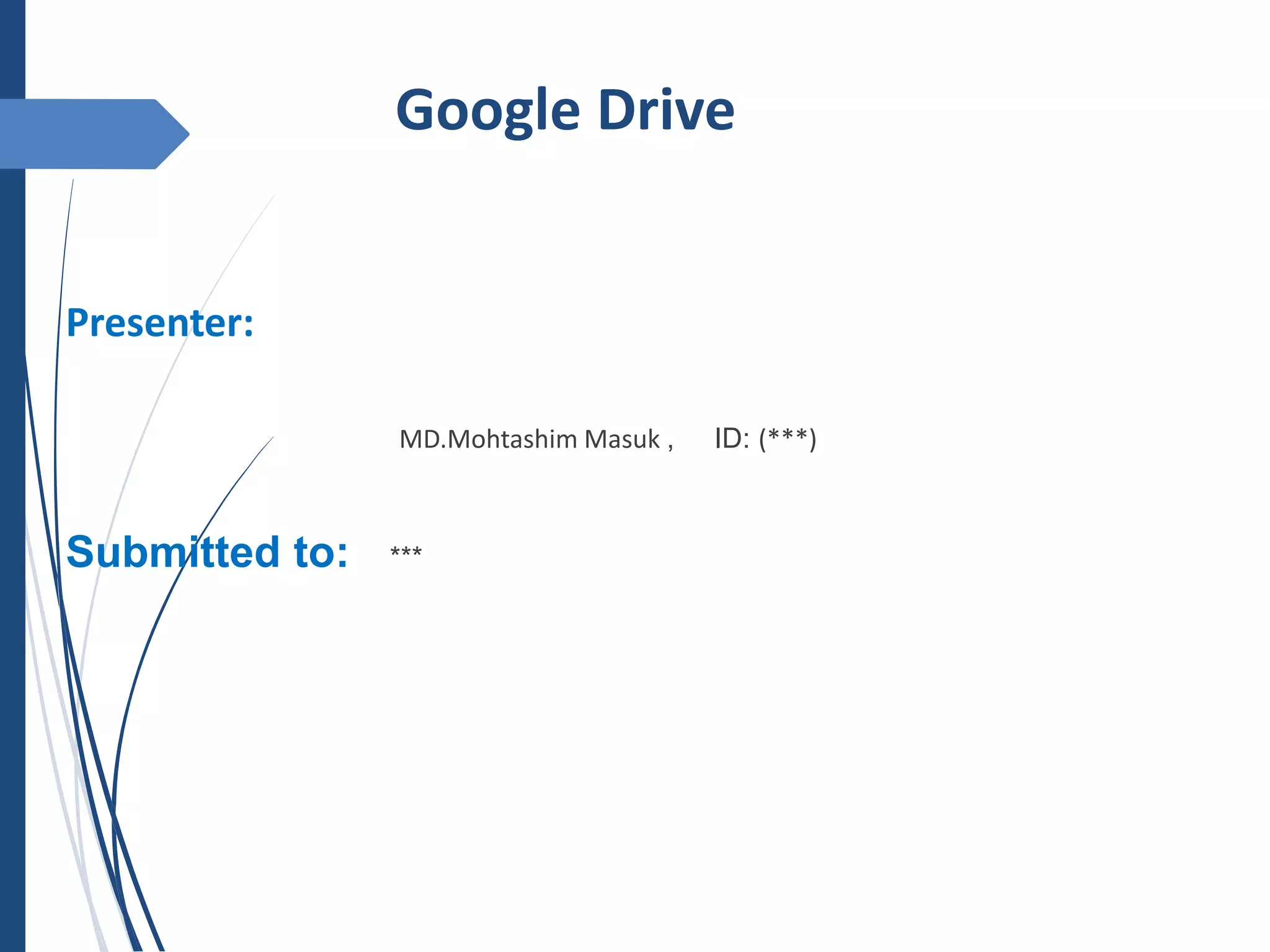 Google Drive Presentation slide | PPTX