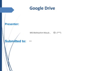 Google Drive Presentation slide | PPTX
