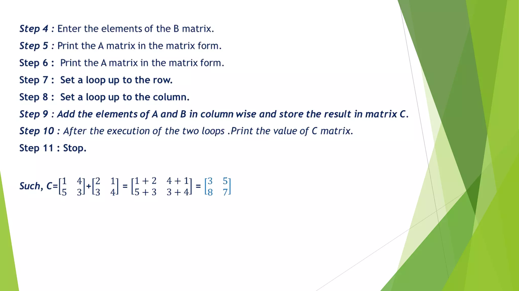 Cse 121 presentation on matrix [autosaved] | PPT