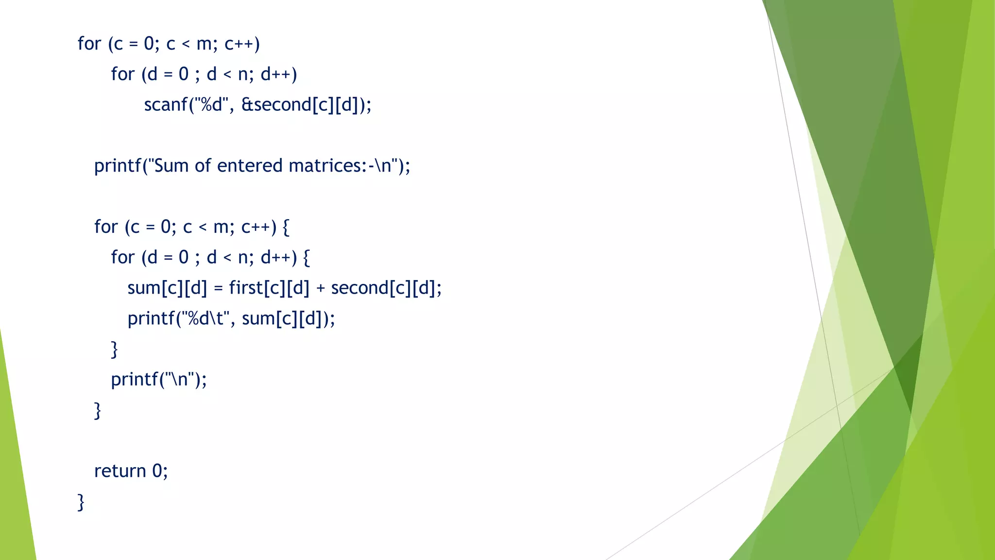 Cse 121 presentation on matrix [autosaved] | PPT