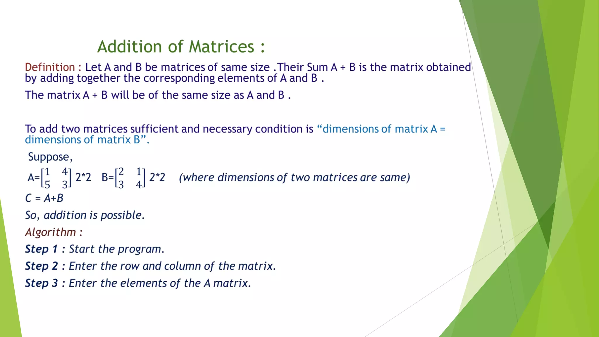 Cse 121 presentation on matrix [autosaved] | PPT