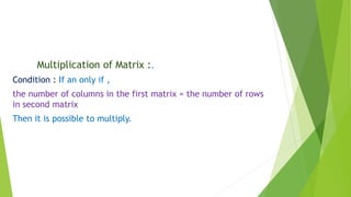 Cse 121 presentation on matrix [autosaved] | PPT