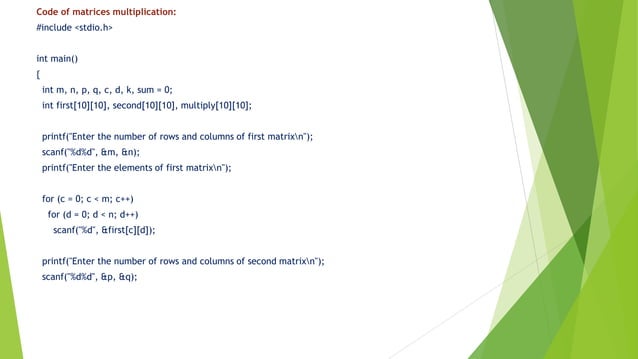 Cse 121 presentation on matrix [autosaved] | PPT