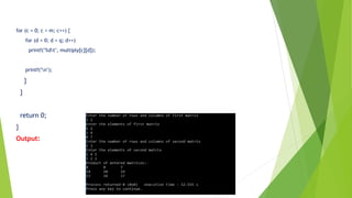 Cse 121 presentation on matrix [autosaved] | PPT