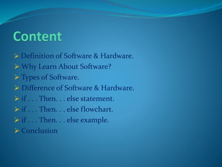 Computer Software & Hardware by MHM | PPT