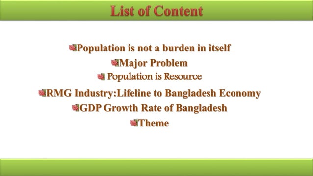 The population is resource or burden for Bangladesh | PPTX