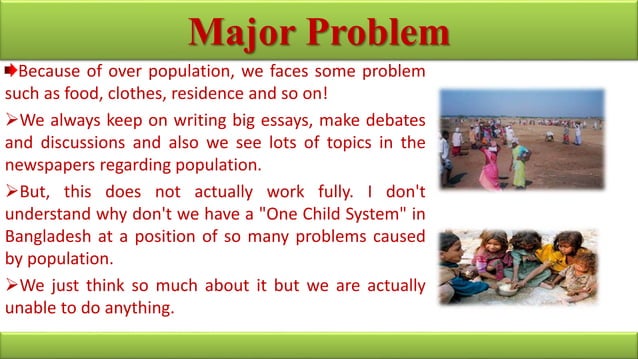 The population is resource or burden for Bangladesh | PPTX