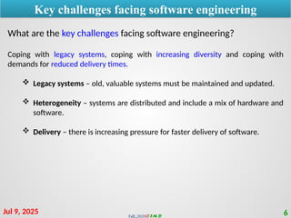 cse-321 Lecture 01 introduction to software engineering part 2 | PPTX