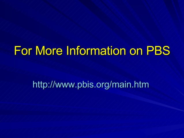 PBS in Schools | PPT