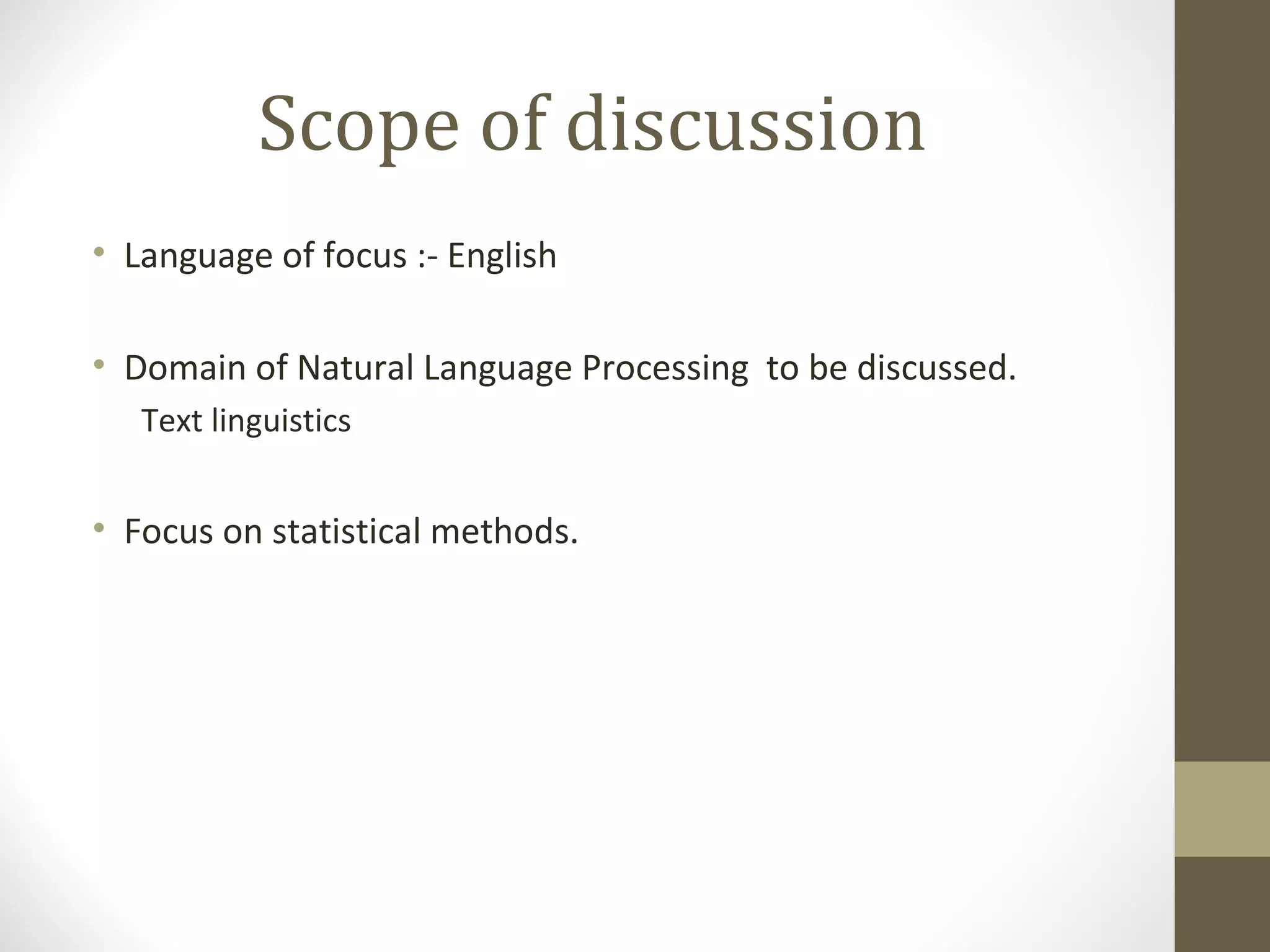 Introduction to Natural Language Processing | PPT