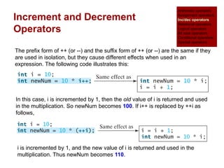 Cse lecture-4.1-c operators and expression | PPTX