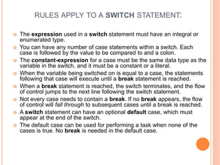 Cse lecture-6-c control statement | PPTX