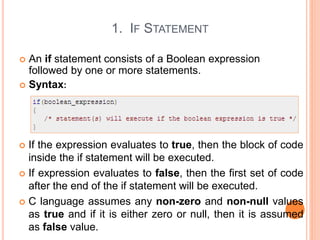 Cse lecture-6-c control statement | PPTX