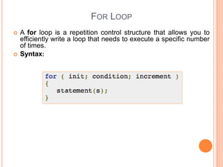 Cse lecture-7-c loop | PPT