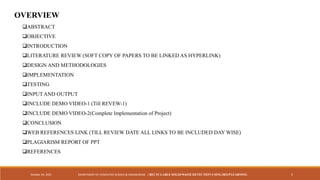 CSE-MINOR PROJECT-1 Review 2 RECYCLABLE SOLID WASTE DETECTION USING ...