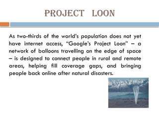 CSE-PROJECT-LOON-challenges on lOOM.pptx