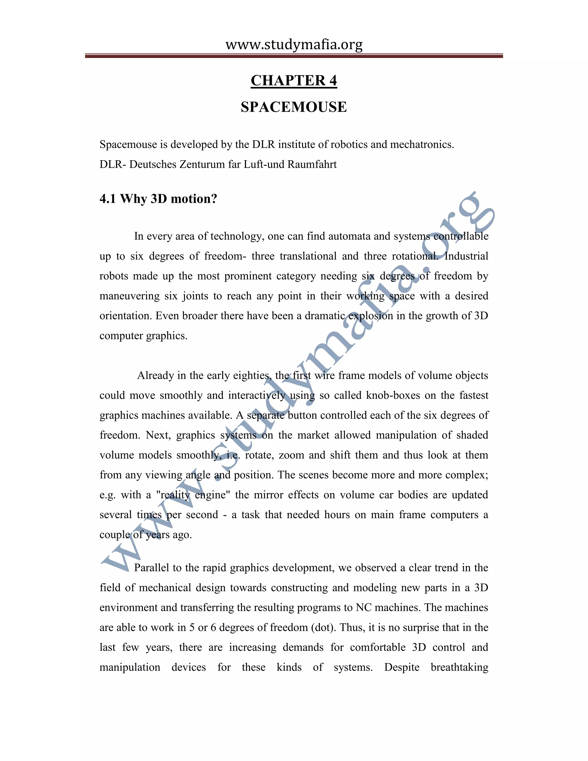 Cse space-mouse-report | PDF