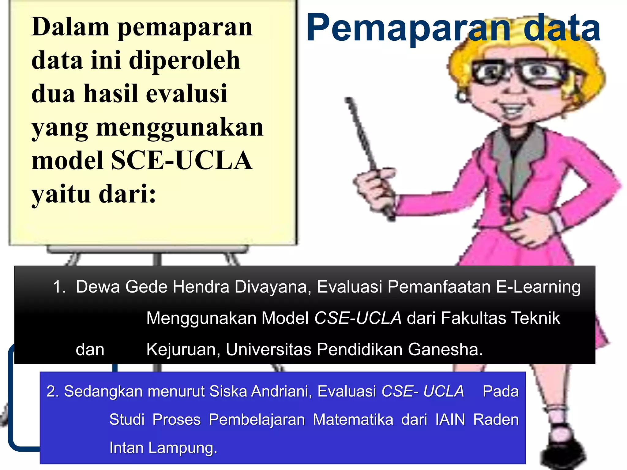CSE-UCLA EVALUATION MODEL | PPTX