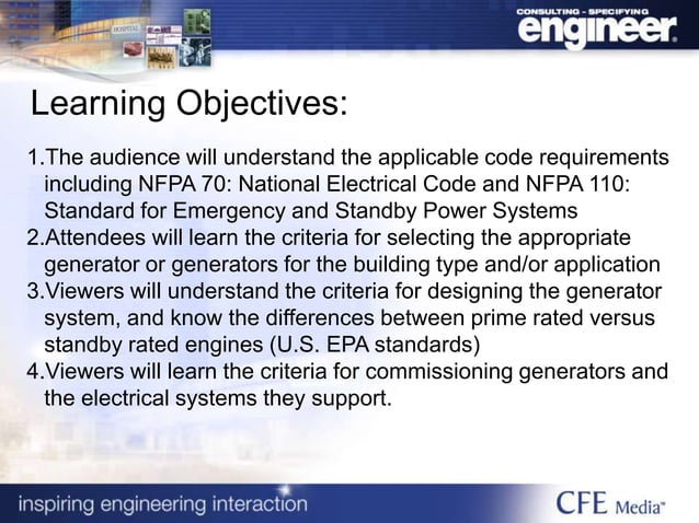 Critical Power: Generators and Generator System Design | PPTX ...