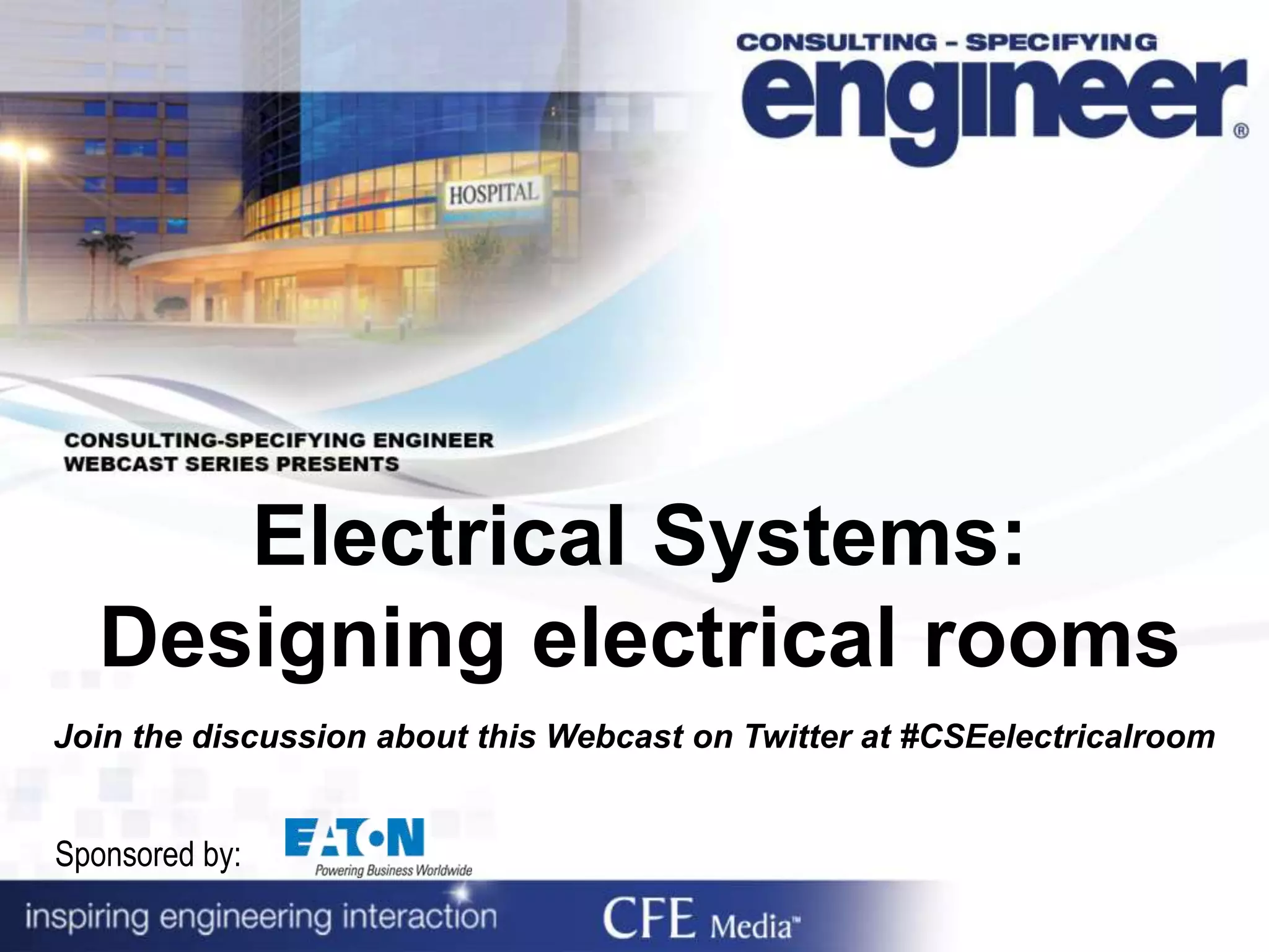 Electrical Systems: Designing electrical rooms | PPTX