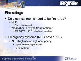 Electrical Systems: Designing electrical rooms | PPTX