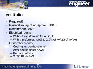 Electrical Systems: Designing electrical rooms | PPTX