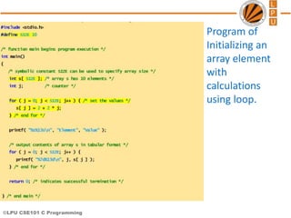 Array and functions | PPT