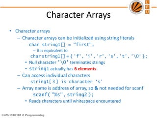 Array and functions | PPT