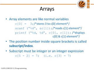 Array and functions | PPT
