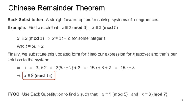 CSE1107 Chinese Remainder Theorem in Discrete Mathmatics.pptx