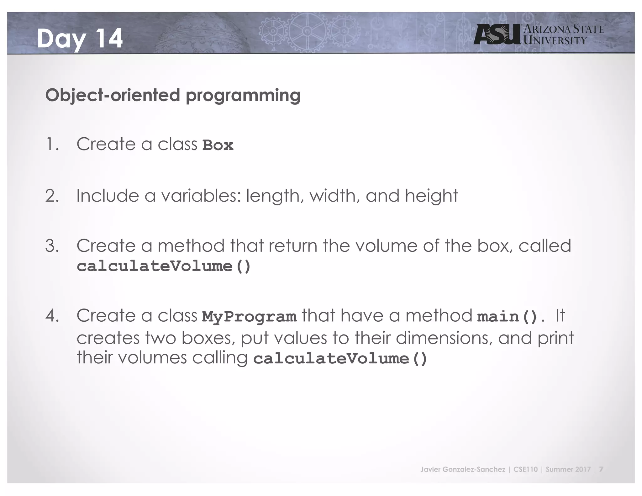 201707 CSE110 Lecture 17 | PPT | Free Download