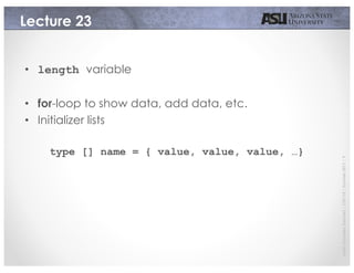 201707 CSE110 Lecture 26 | PDF