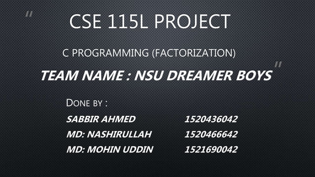 CSE 115 l project | PPT
