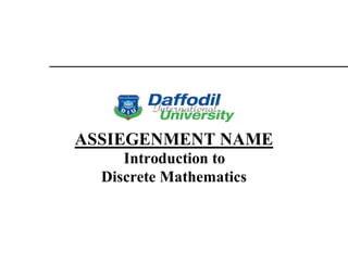 Discrete Mathematics Cse131 | DOC