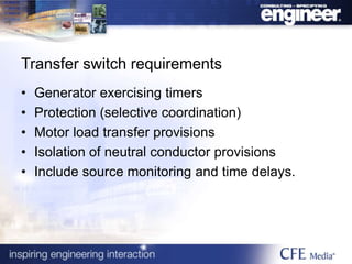 Critical power: Transfer switches and switchgear | PPTX