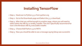 Introduction Tensorflow | PPT